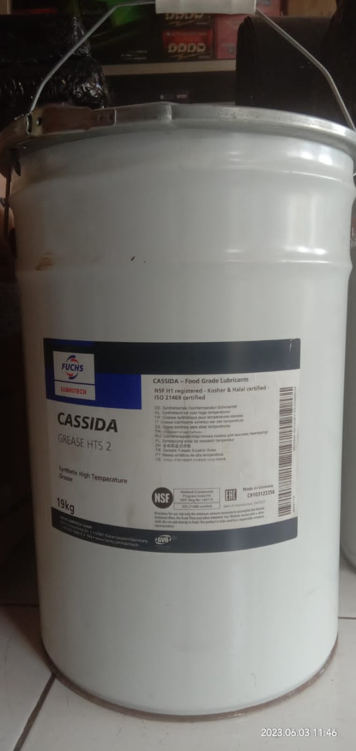 Fuchs Cassida Grease HTS 2, 19 Kg/Pail, Synthetic Grease Food Grade ...