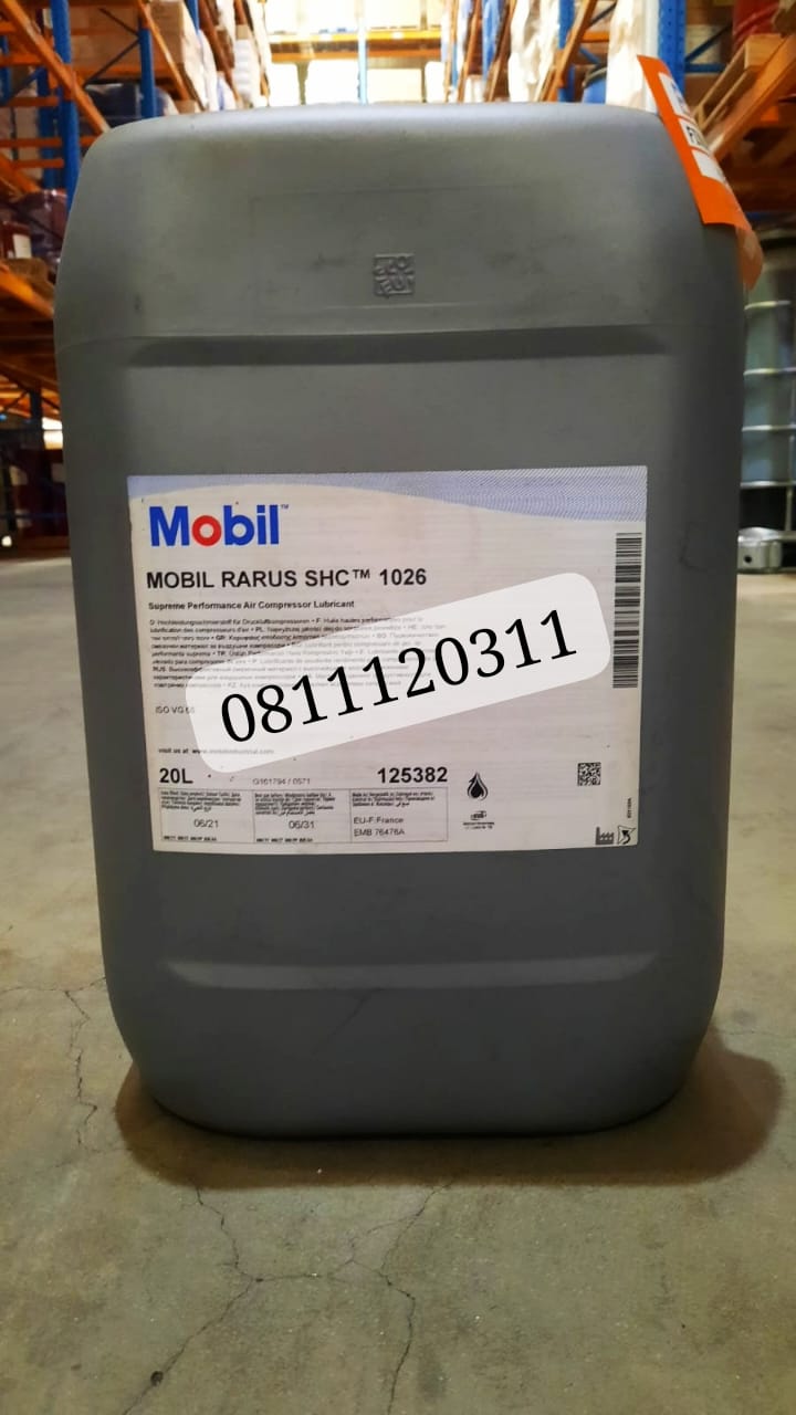 Mobil Rarus SHC 1026 iso vg 68 Synthetic Compressor Oil – CV. EMPAT ...