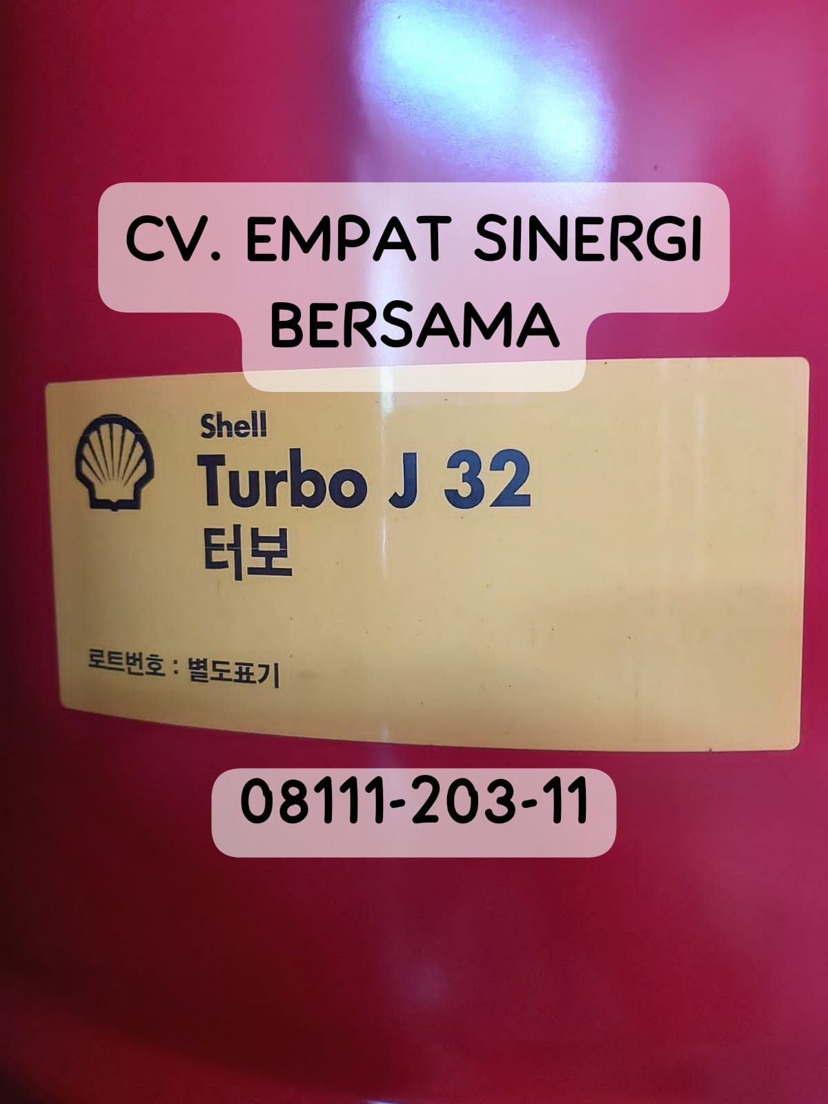 Shell Turbo J 32, Turbine Oil, Drum/209 Lt – CV. EMPAT SINERGI BERSAMA