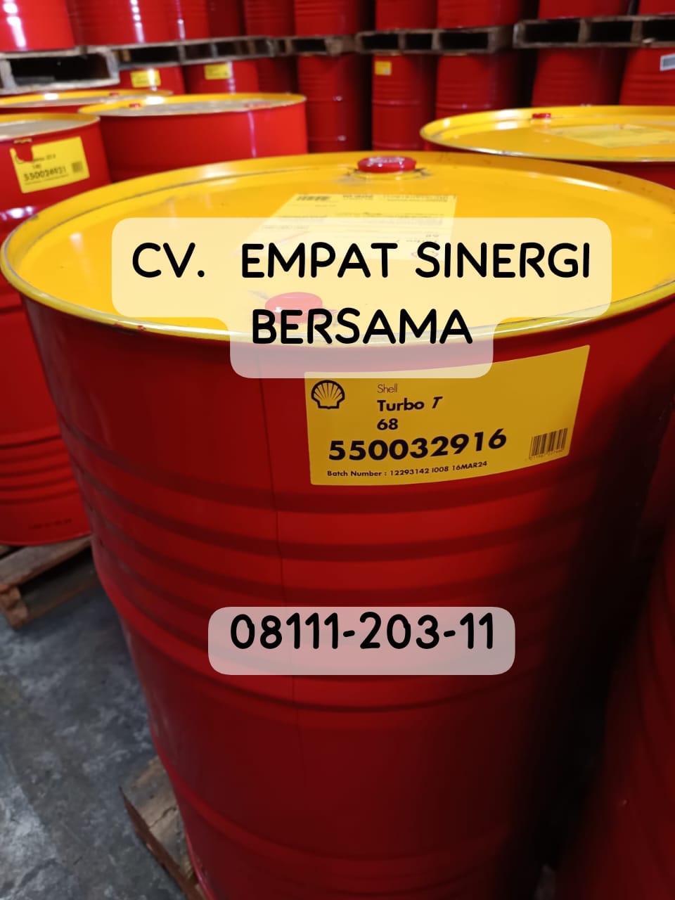 Shell Turbo T 68, Turbine Oil iso VG 68 – CV. EMPAT SINERGI BERSAMA