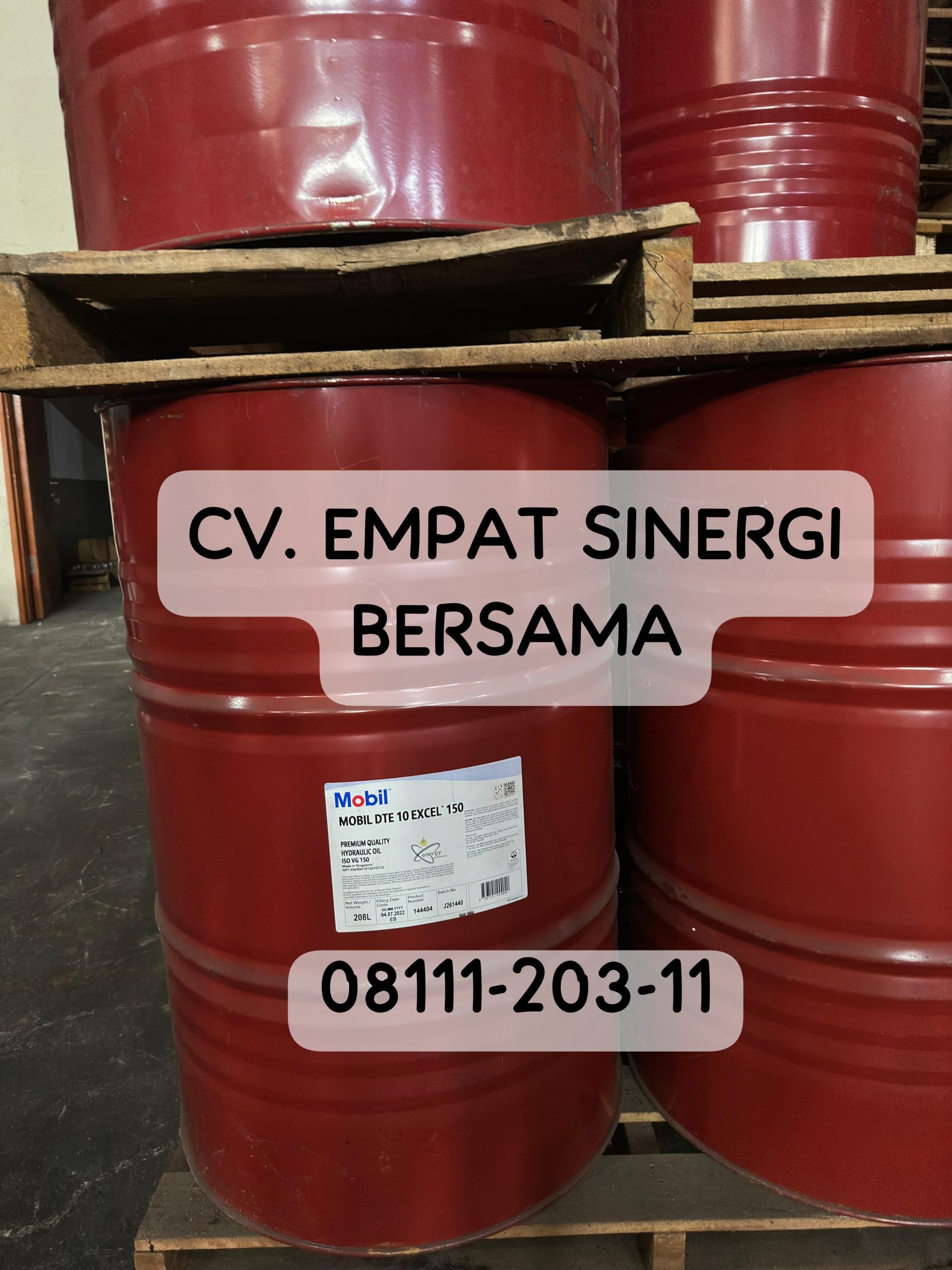 Mobil DTE 10 Excel 150, Hydraulic Zinc Free HVI Oil, Drum/208 Lt – CV ...