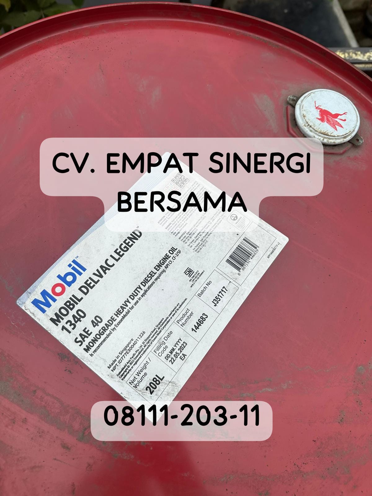 Mobil Delvac Legend 1340 Sae 40, Drum/208 Lt – CV. EMPAT SINERGI BERSAMA