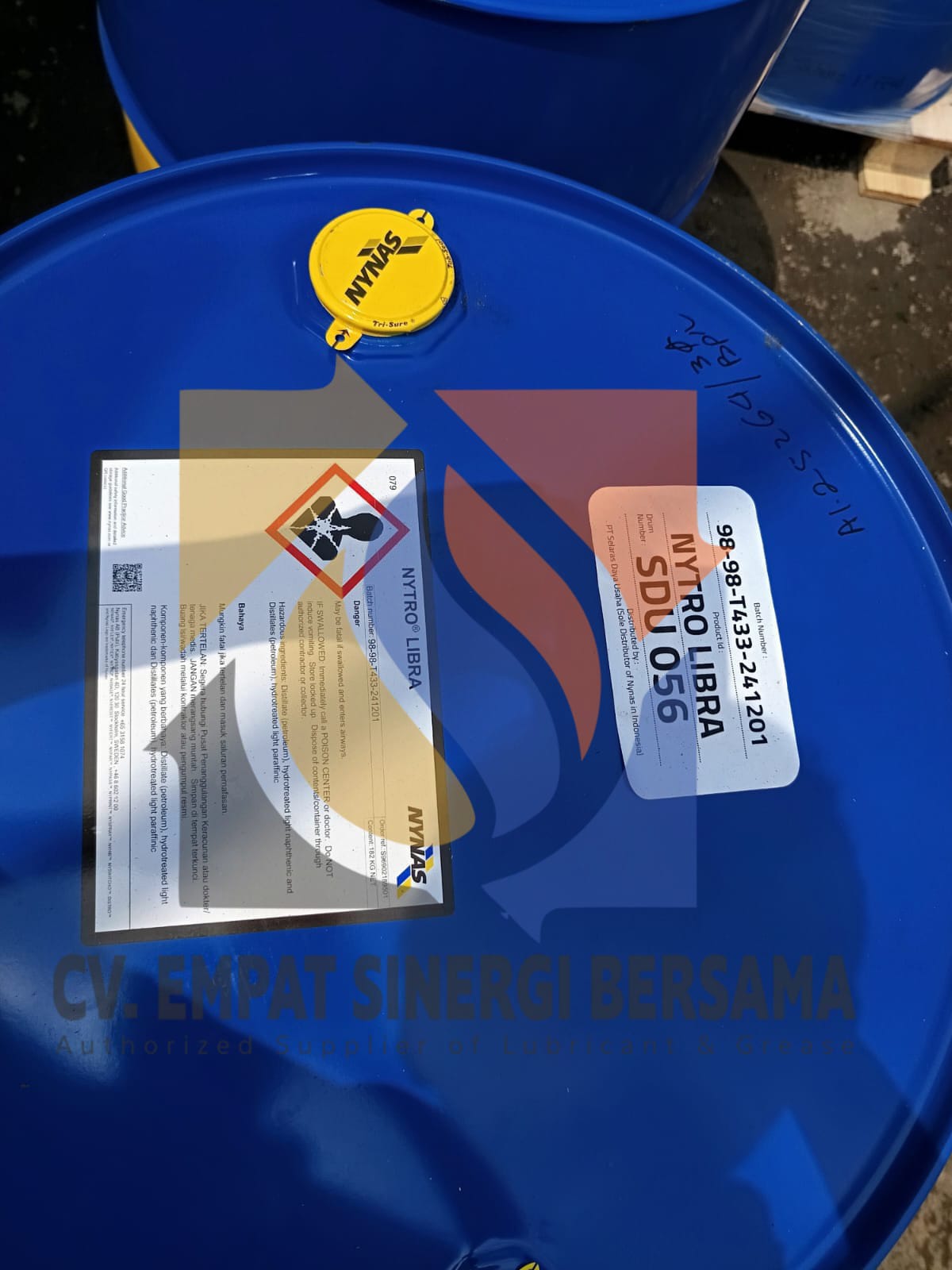 Nynas Nytro Libra, Drum 182 Kg/208 Liter – CV. EMPAT SINERGI BERSAMA